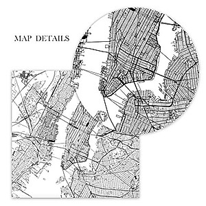 USA FL Miami Black＆White Minimalist Art 20×28 City Map Painting Poster Home Decor Gift