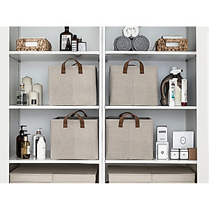 StorageWorks Storage Baskets for Shelves and Closet Storage Bins with Clear Window