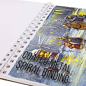 U.S. Art Supply 9" x 12" Premium Extra Heavy-Weight Acrylic Painting Paper Pad, 246 Pound (400gsm), Spiral Bound, Pad of 12-Sheets (Pack of 2 Pads)