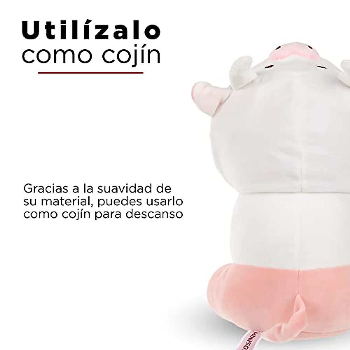 MINISO 12'' Sitting Piglet Stuffed Animals Kawaii Plush, Pig Cute Soft Plushies Body Pillow, Piglet Plush Throw Pillow Doll Plush Toys Gift for Valentine's Day Christmas(Cow Hoodie)