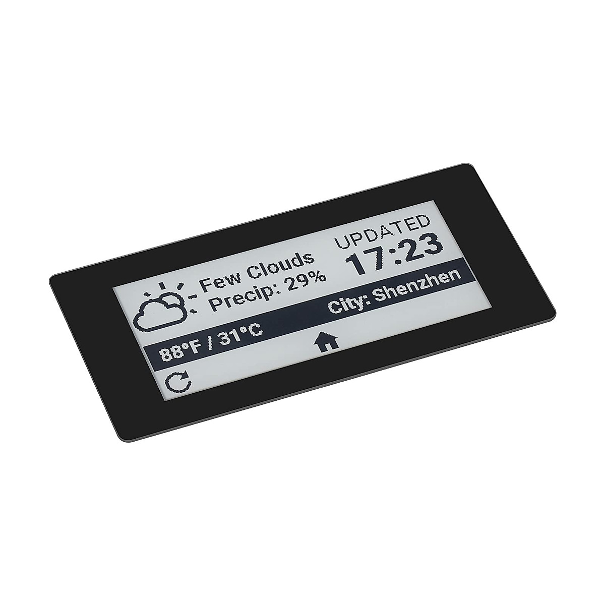2.9inch Touch E-Paper Display HAT for Raspberry Pi 4B/3B+/3B/2B/Zero/Zero W/WH, 296×128 Pixel 5-Points Black/White 3.3V/5V Capacitive Touch E-Ink Screen, SPI Interface Support Partial Refresh