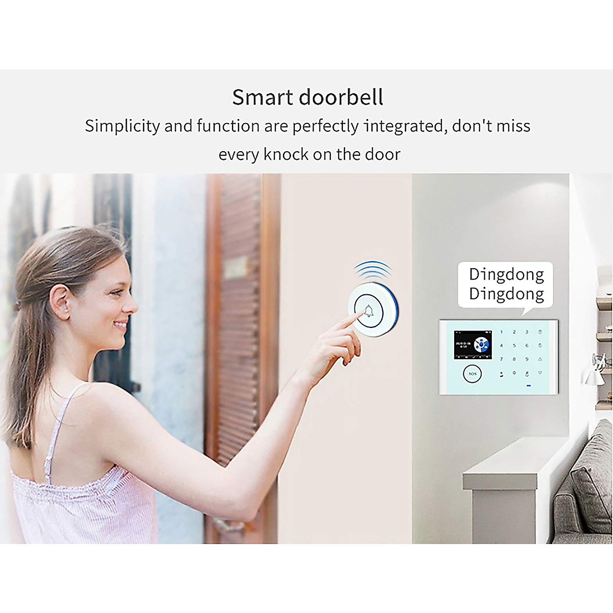 SEHOMY 16 Pieces kit Home Security System with GSM and WIFI APP Control, Wireless Door sensor Burglar Realtime Alarm for Office Shop, Apartment Security, Compatible with Alexa and Google Assistant