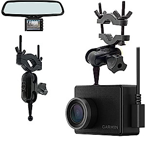 Accessory Basics Car Rearview Mirror Mount Kit for Garmin Dash Cam 10 20 25 45 55 65W 46 56 66W Driving Recorder DASHCAM
