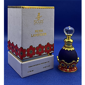 SCUS Perfumes Musk Lavender for Men & Women 20 ML Concentrated Fragrance Oil (0.68 fl. Oz) LOng Lasting