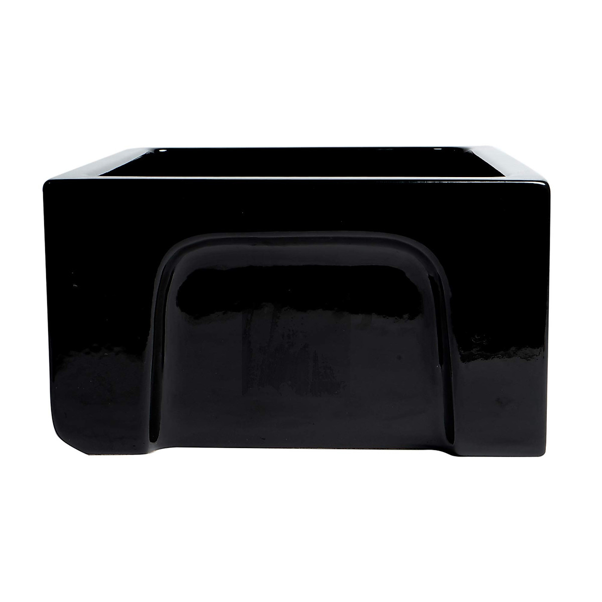 ALFI brand AB2418HS-BG Kitchen Sink, Black Gloss