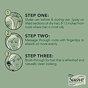 Suave Professionals Natural Refresh Dry Shampoo 4.3 oz, Pack of 12