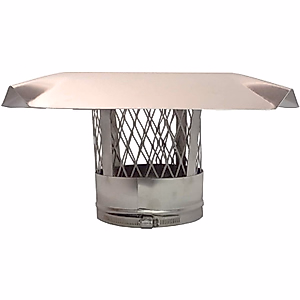 Rockford Chimney Supply 316 Stainless Steel Flexible Chimney Liner Tee Kit, 6 Inch x 20 Feet