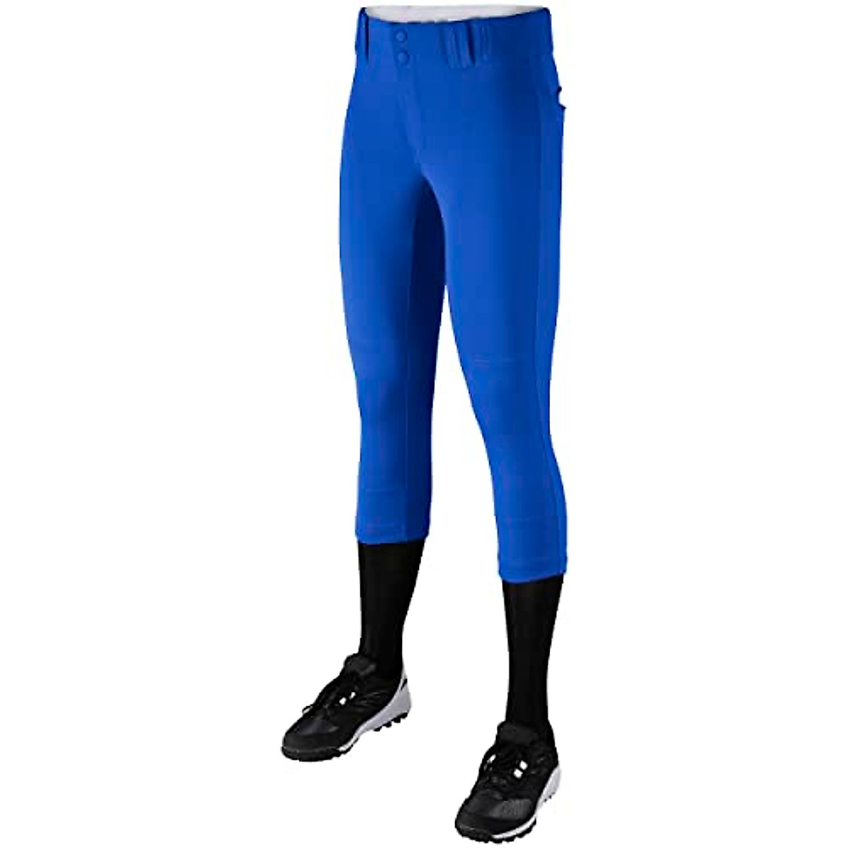 CHAMPRO Girls Tournament Traditional Low-Rise Softball Pants, Royal