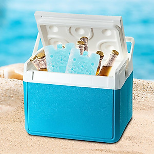 Bodaon Cooler Ice Packs for Lunch boxes, Thin Cold Camping Accessories, Reusable Dry Ice Pack for Lunch Box or Cooler, Slim Freezer Packs for Coolers Long Lasting, for Adult (Green, 4 pack)