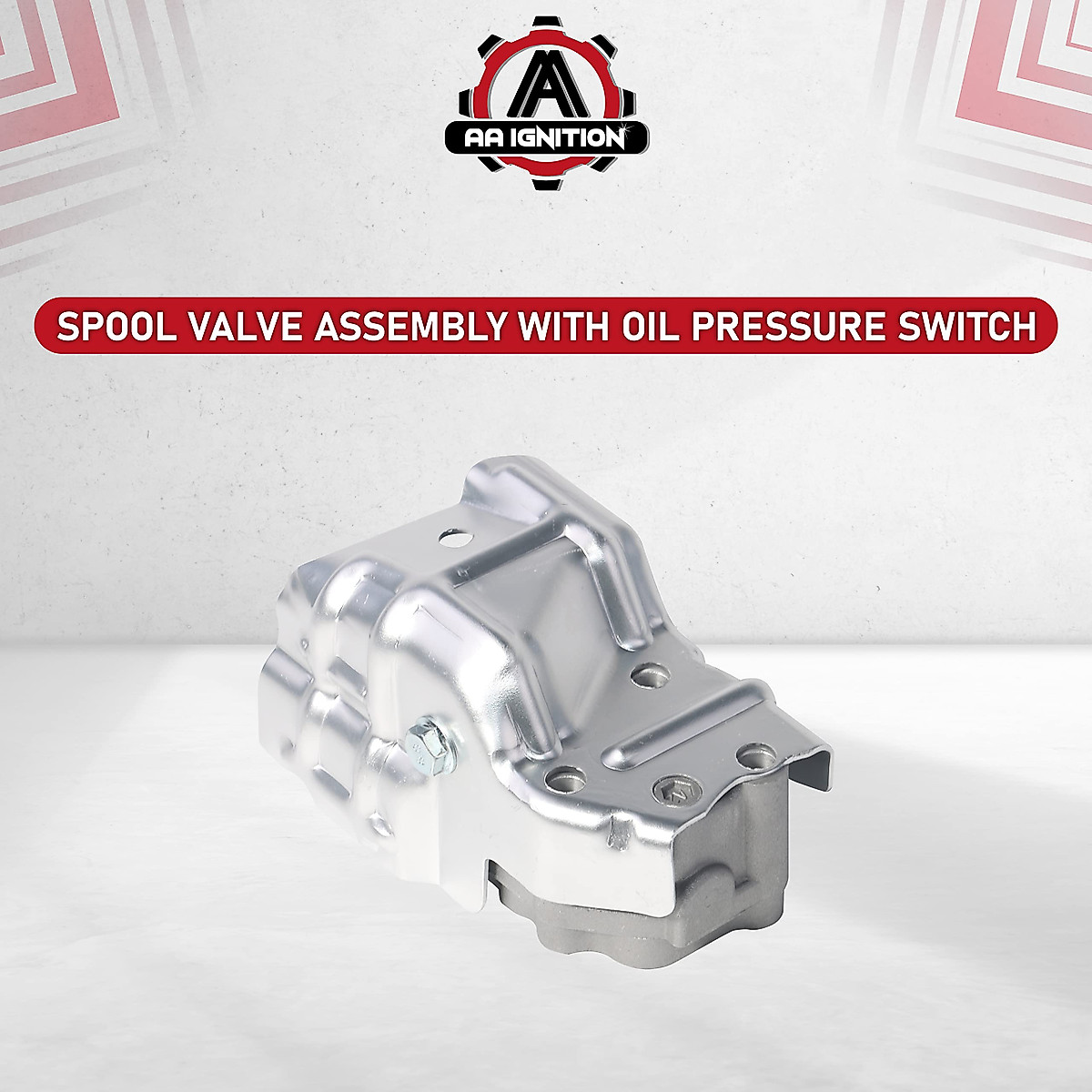 Spool Valve Assembly with Oil Pressure Switch - VTEC Solenoid - Compatible with Honda & Acura Vehicles - Accord 2.4L, Civic 2.0L, CR-V, Element, RSX - Replaces 15810RAAA03, 15810-RAA-A01, 917224