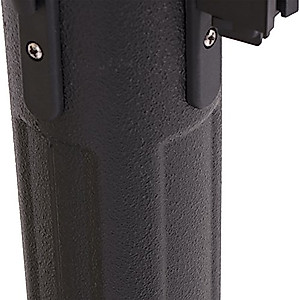 US Weight - U2000 Sentry Stanchion with 6.5 Foot Retractable Belt – Easy Connect Assembly (2-Pack), Black