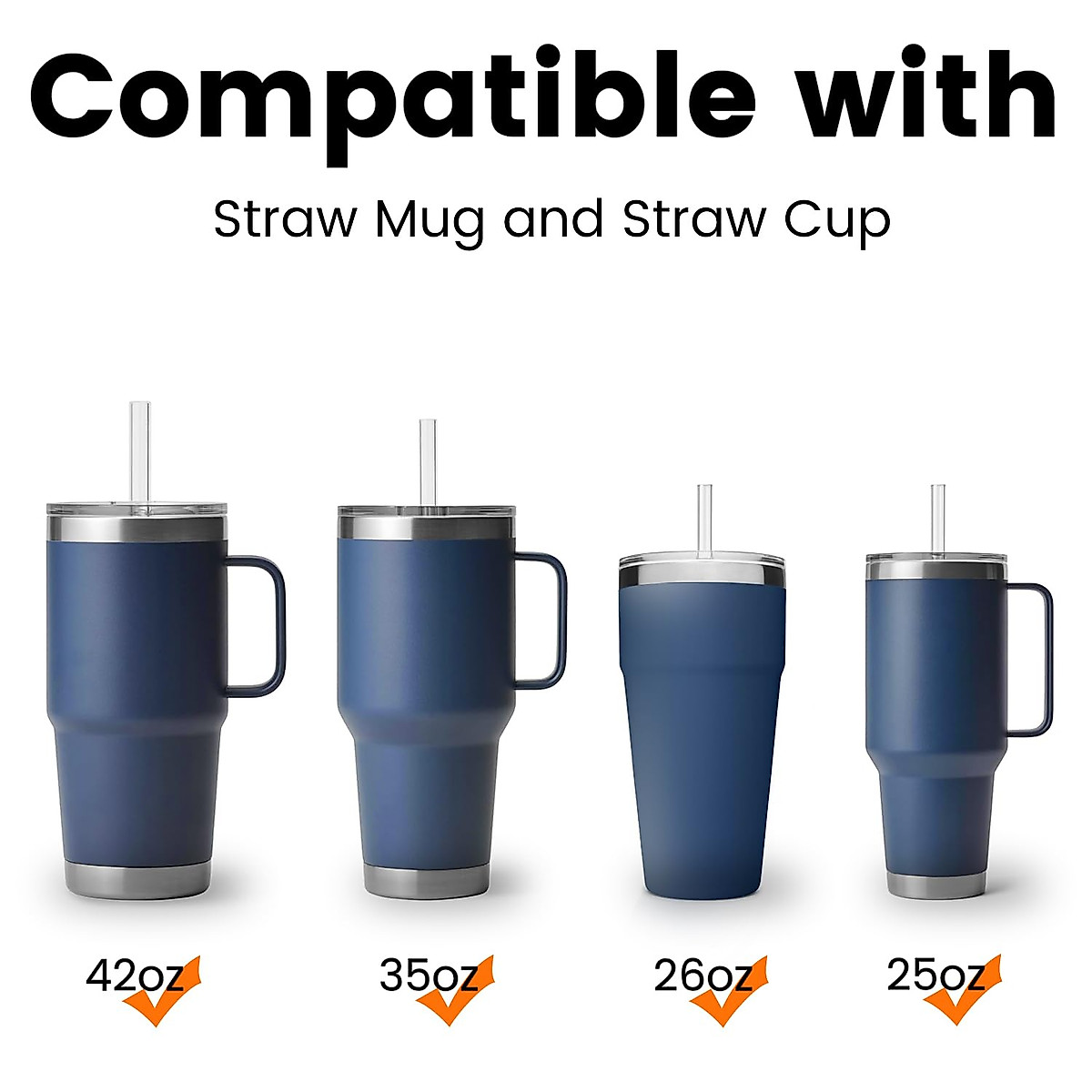 MIMORE Spill Stopper - 6 Pcs Leak Stopper for YETI Straw Cup 25oz, 26oz, 35oz, 42oz - Compatible with Rambler Straw Mug YETI Straw Cover
