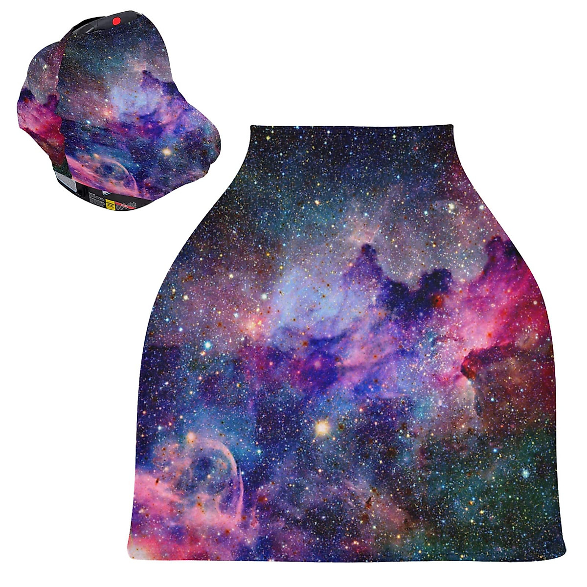 Nursing Cover Breastfeeding Scarf Space Galaxy- Baby Car Seat Covers, Infant Stroller Cover, Carseat Canopy(57)