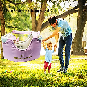 YESTIC Adjustable Baby Walking Harness Toddler Harness Assistant Belt for Learning Walk Easy-to-Wear Walking Learning Helper for Boys Girls. (Pink)