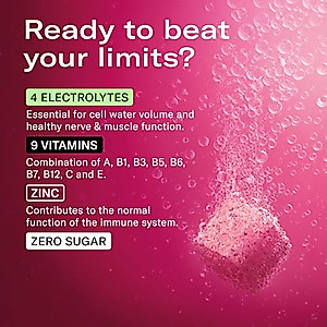 waterdrop Sports Energy Set | 48 Drink Cubes - 4 Flavors | Sugar-free Instant Energy & Sport Drinks | Drink Mix Powder Effervescent tablets | Natural Caffeine, fruit extracts, vitamins, minerals