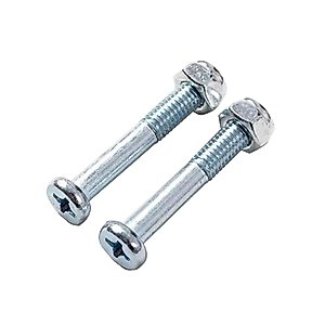 Zero Gravity Chair Replacement Screw & Nut for Repair 17" 19" 21" Gravity Chair Fabric, 1.54" Lenth 0.23“ Diameter, 2 Pack