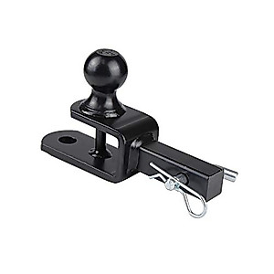 TOPTOW ATV/UTV Trailer Hitch Towing Ball Mounts , 2-Inch Ball, Clevis Pin , Fits 1 1/4-Inch Receiver