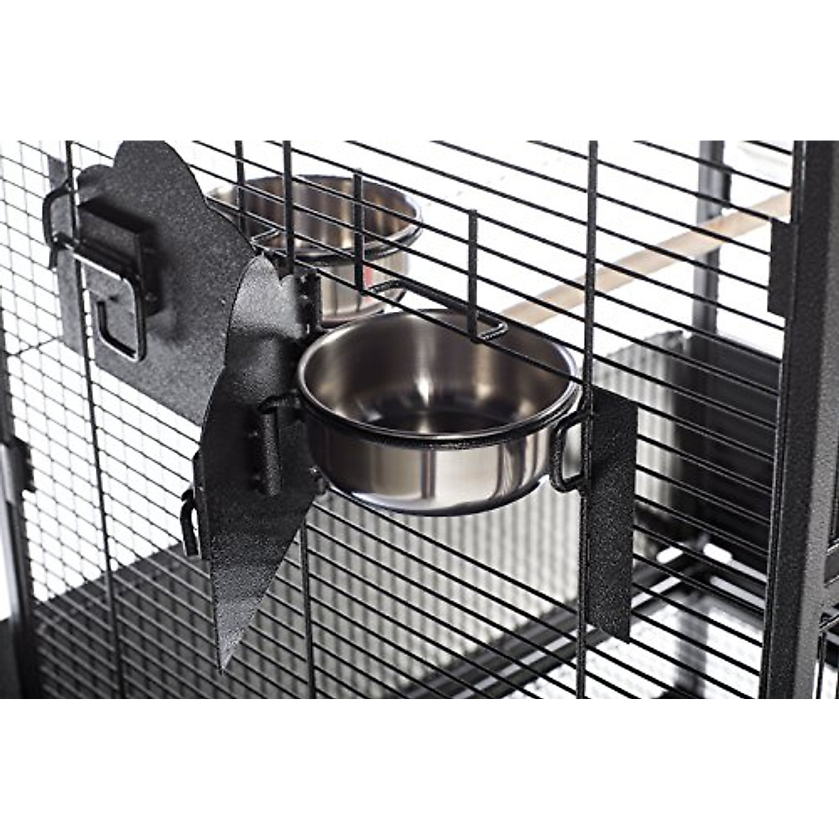 Prevue Pet Products 3352BLK Park Plaza Bird Cage, Black Hammertone, Large