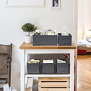 KIKILIE 6 Pack Drawer Organizers for Clothes, Foldable Underwear Drawer Organizer, Closet Clothing Dividers Drawer Dividers Multi-purpose for Shirts, Bra, Socks and Panties (DD5250)