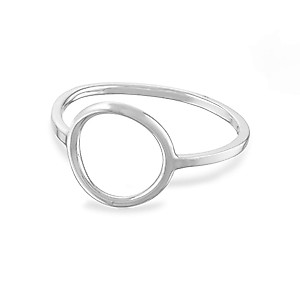 Boma Jewelry Sterling Silver Open Circle Ring, Size 8