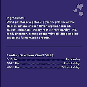 Get Naked Grain Free 1 Pouch 6.2 Oz Digestive Health Dental Chew Sticks, Small