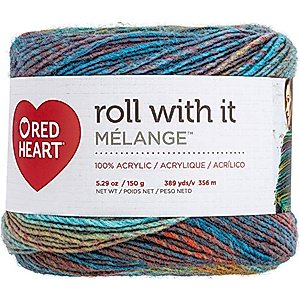 Red Heart Roll with it Melange Paparazzi