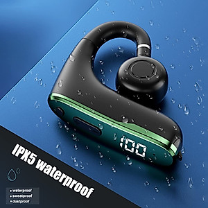 Bone Conduction Headphones Open Ear Headphones Noise Reduction Headphones Bluetooth Workout Headphones Open Ear Earbuds for Sports Over The Ear Headphones Wireless Bluetooth