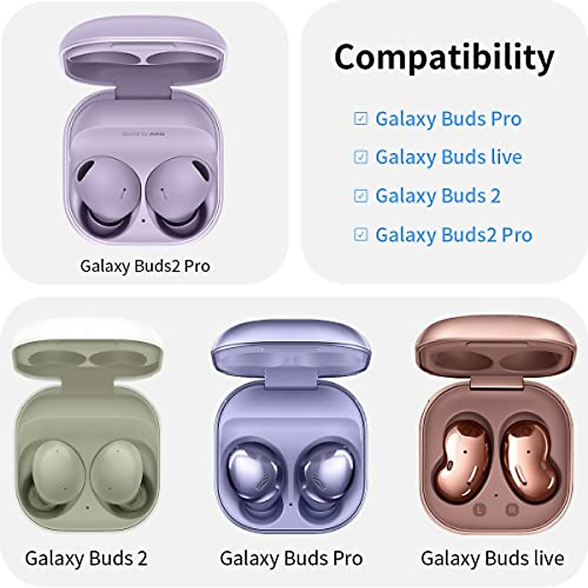 Cute Cover for Galaxy Buds Pro Case/Galaxy Buds 2 Case/Galaxy Buds Live Case, Alquar 3D Cartoon Anime Design Shockproof Silicone Protective Cover for Samsung Buds 2/Buds Pro/Buds Live (New Star Kabi)