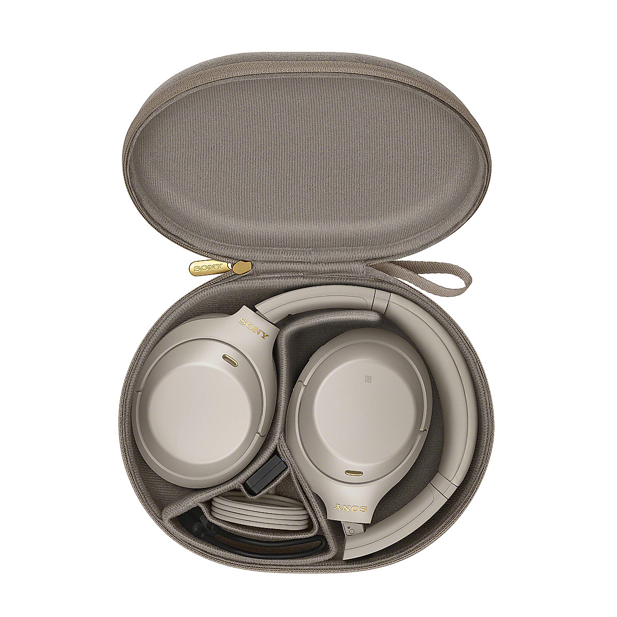 Sony WH-1000XM4 Wireless Premium Noise Canceling Overhead Headphones with Mic for Phone-Call and Alexa Voice Control, Silver