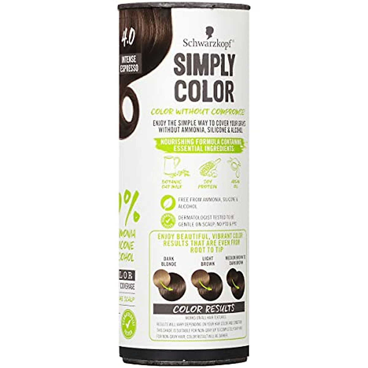 Schwarzkopf Simply Color Permanent Hair Color, 4.0 Intense Espresso