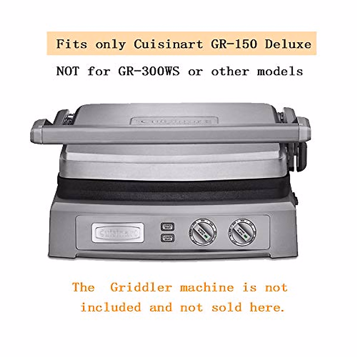 UsKitchen Waffle Plates for Cuisinart Griddler GR-150 Deluxe