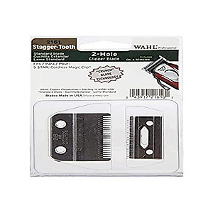Wahl Stagger Tooth 5 Star Blade Magic Clip Cordless Clipper Head, 0.8-2.5 mm Cutting Length, 0.12 kg