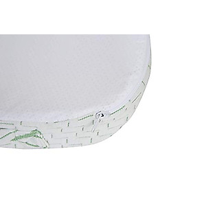 Bamboo Seat Cushion Pillow for Office Chair - Memory Foam Pad for Tailbone, Sciatica, Lower Back Pain Relief, Ergonomic and Non-Slip, Machine Washable Cover (Pack of 1)