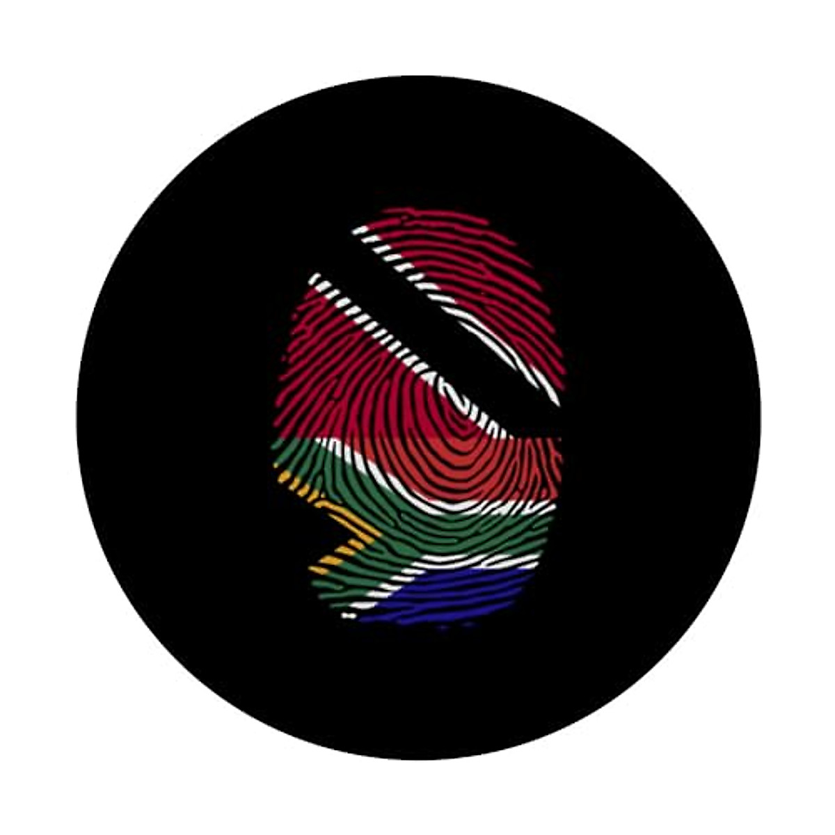Trinidad South Africa Fingerprint Trini South African Roots PopSockets Standard PopGrip