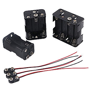 3Pcs 4/6/8 X 1.5V AA Battery Holder with Standard Snap Connector