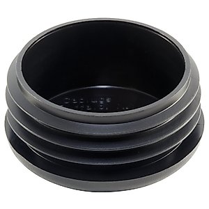Caplugs 99395196 Plastic Plug for Round Tubing. CCF-1 3/4-10-14, PE-LD, to fit Round Tube Size OD1.750" Wall Thickness, Black (Pack of 40)