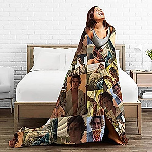 UiloveJohn B Outer Banks Super Soft Cozy Blanket Microfiber Flannel Lightweight Throw Blanket for Bed Couch Sofa Chair Living Room,Suite for All Season 60inchX50inch