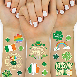 xo, Fetti St Patricks Day Decorations Tattoos - 50 styles | Shamrock Supplies, Kiss Me I'm Irish Party, Leprechauns