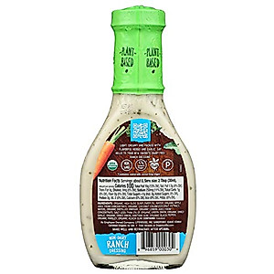 Organicville, Ranch Dressing, Organic, Dairy Free, Gluten Free, 8 oz