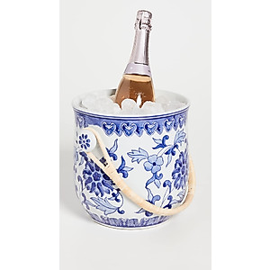 Two's Company Inc. Two's Company Canton Collection Wine Bucket, White, One Size