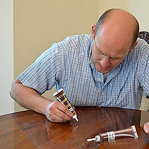 MYPROKIT Wood Filler, Wood Furniture Repair Kit, Wood Floor Scratch Remover with 18 Colors, Wood Putty and Beeswax for Wood Stains, Holes, Laminate, Cabinet, Tables, Cherry, Oak, Walnut - Set of 31