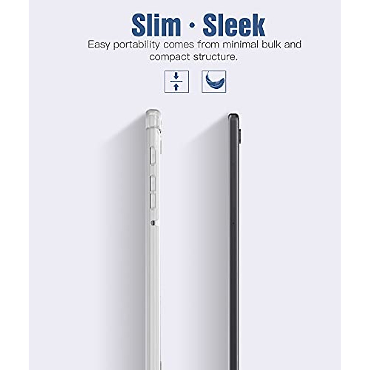 TiMOVO Clear Case for Samsung Galaxy Tab A7 Lite 8.7 2021 (SM-T220/T225/T227), Shockproof Drop Protection Slim Lightweight TPU Transparent Back Cover Shell for Galaxy Tab A7 Lite 8.7 2021 Tablet