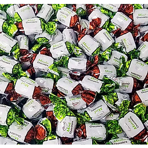 Arcor Chocolate Filled Mints Premium Hard Candy, Bulk Pack, 2Lbs
