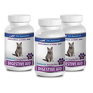 probiotic cat Treats - Cats Digestive AID - PROBIOTIC Formula - Treats - pet Digestive probiotic - 3 Bottle (180 Chews)