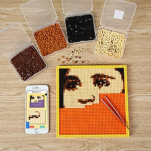 Personalized Mosaic Portrait Custom Building Kit for Adults Kids Micro Bricks Art Customized Your Own Photo Create Picture Unique Gift (Small/7.8"x7.8")