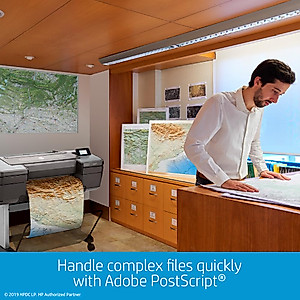 HP DesignJet Z6 Large Format Postscript Graphics Printer - 24", with Advanced Security Features (T8W15A)