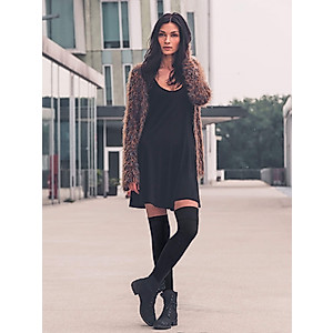 SATINIOR 1 Pair Non Slip Over Knee Socks Thigh High Socks Long Boot Stocking, 27.6 inch/ 70 cm