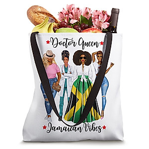 Jamaican Doctor Black Womans Dr Jamaica Afro Surgeon Medical Tote Bag
