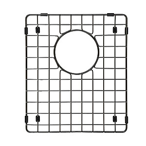 Starstar 50/50 Double Bowl Kitchen Sink Matte Black 304 Stainless Steel Bottom Two Grids (16 x 14)