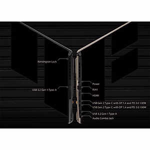 ASUS TUF Gaming Laptop 2023-16inch WUXGA IPS Display 165Hz 100% sRGB - AMD Ryzen7 7735HS Beat i7-12650H - AMD Radeon RX7600S Beat RTX3060 - Backlit KB - HDMI Cable (32GB DDR5 RAM |2TB PCIe SSD)